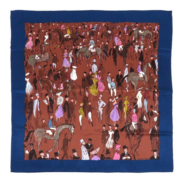 [商品番号] 292653[ブランド名] エルメス[商品名] カレ 90 PADDOK パドック ユニセックス[付属品] 箱 ペーパータグ[型番] [サイズ] 約89cm×約86.5cm[素材] [重量] [商品仕様] [カラー] ネイビー...