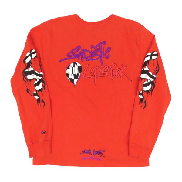 [商品番号] 300730[ブランド名] クロムハーツ[商品名] MATTY BOY SADISTIC LIPSTICK 長袖 Tシャツ メンズ[付属品] [型番] [サイズ] XL 着丈約64cm 肩幅約51cm 身幅約58cm 袖約64...