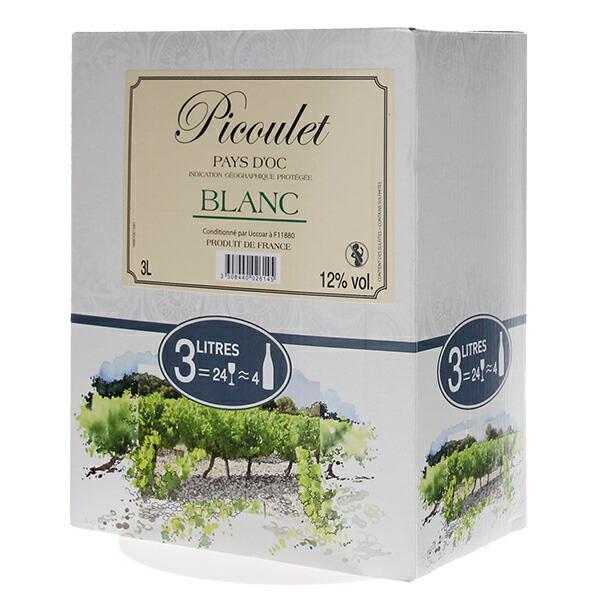 コルディエ(ヴァル ドルビュー) ピクーレ ブラン バッグ イン ボックス NV年 【容量】3000ml 白 よりどり6本から送料無料 【品種】グルナッシュ ブラン、マカブー、シャルドネ 【産地】フランス ラングドック ルーション 【輸入元...