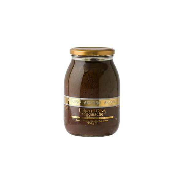 アルドイノ オリーブペースト タジャスケ 【内容量】950g 【原材料名】黒オリーブ、オリーブ油、塩 【保存方法】高温多湿及び直射日光を避け、常温で保存してください。 【原産国名】イタリア 【輸入者】株式会社フードライナー