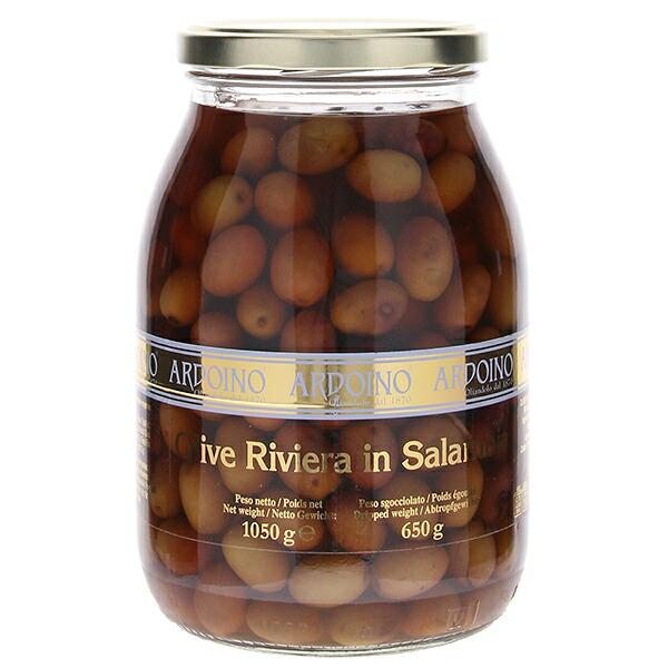 アルドイノ ブラックオリーブ 塩水漬け ネーレ （種あり） 【内容量】650g 【名称】オリーブ塩漬 【原材料名】オリーブ、漬け原材料（食塩）/pH調整剤 【保存方法】高温多湿及び直射日光を避け常温で保存して下さい 【原産国名】イタリア 【...