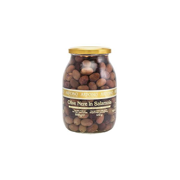 アルドイノ ブラックオリーブ 塩水漬け　ネーレ (種なし) 【内容量】620g 【原材料名】黒オリーブ、塩、水 【原産国名】イタリア 【輸入者】株式会社フードライナー