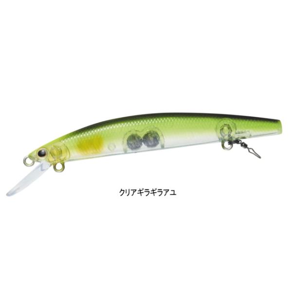 商品名：アユイングミノー 94SF サイズ：94mm カラー：クリアギラギラアユ 標準自重（ｇ）：8.0 タイプ：スローフローティング フック：AYUING HOOK KEEP 7.0（3本イカリ）×2本入りAYUINGミノーが従来のミノー...