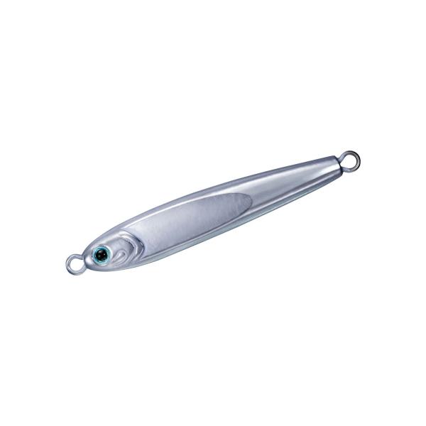 商品名：TGベイト  アイテム：250ｇサイズ：130mm カラー： MLケイムラフルシルバー 「より小さいシルエットで重いジグを」というニーズに応えた高比重素材ジグ。鉛の約1.7倍の比重があるタングステン製だから小さくてもウエイトがあり、...