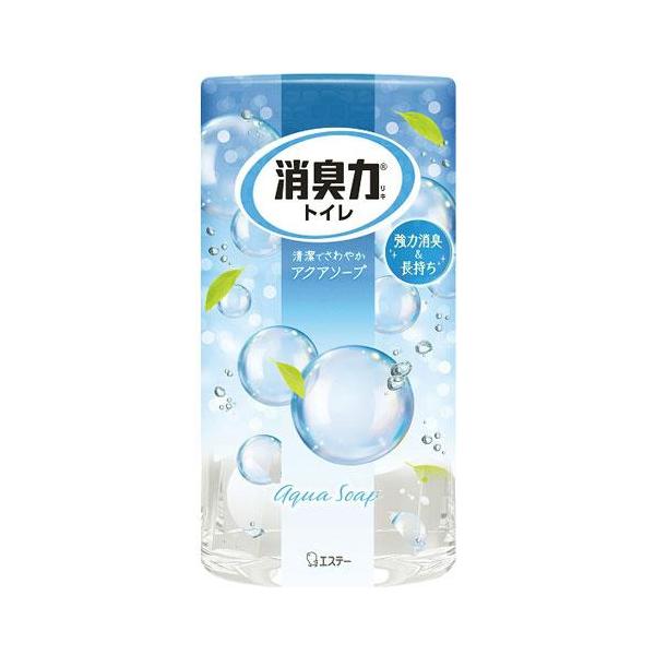 〜アクアソープ〜みずみずしいフローラルとホワイトムスクを合わせた、清潔感のある爽やかな香りです。●特徴●・ナノパウダーが悪臭を素早く強力に吸着し、消臭。・トイレ特有の尿のしみつき臭、飛び散り臭にも効きます。・しっかり消臭された空間に、良い香...