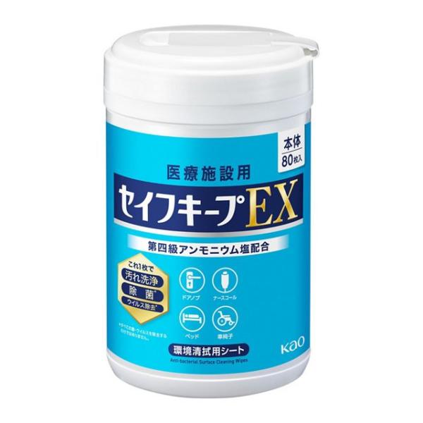 ・１枚で汚れ洗浄、除菌＊１、ウイルス除去＊１ができる、環境清拭用シートです。・第四級アンモニウム塩配合。・複数のウイルス・細菌で検証を実施しています。・また、24時間抗菌＊２持続効果により、清拭後の菌の増殖を抑制します。・非アルコール系なの...