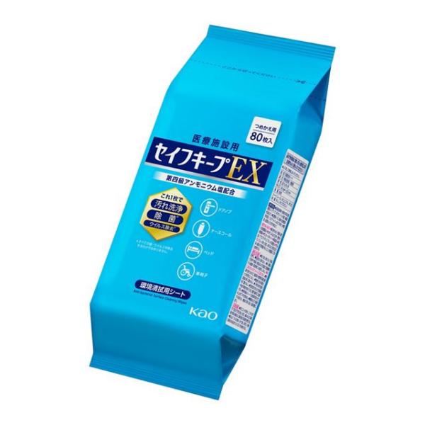 ・１枚で汚れ洗浄、除菌＊１、ウイルス除去＊１ができる、環境清拭用シートです。・第四級アンモニウム塩配合。・複数のウイルス・細菌で検証を実施しています。・また、24時間抗菌＊２持続効果により、清拭後の菌の増殖を抑制します。・非アルコール系なの...