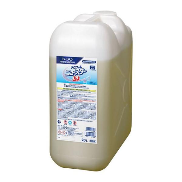 アルカリ成分の働きで高い洗浄力を実現。油汚れをしっかり落とす。再付着防止剤の働きできれいに仕上がる。非劇物なので特別な保管管理が不要。＜液体＞［無りん］＜アルミ＊対応＞＊アルマイト処理された製品容量・入数20L×1アクシャル ニュースター ...