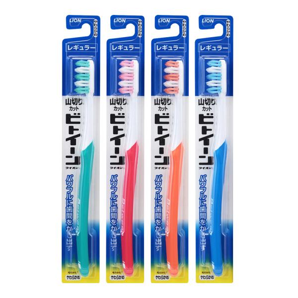 ◎大きい山切りカットだから毛先が歯間にくまなく密着し、パワフルに歯垢をかきだせます。◎ソフトラバーがハンドル全体を覆っているので、　(1)握りやすく、手にピッタリとフイットします。　(2)みがきやすい適度な しなり が生じます。毛の材質：ナ...