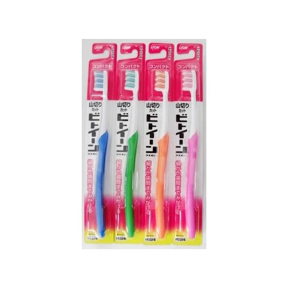 ◎小さい山切りカットだから毛先が細かい歯間・小さいくぼみまで入りこみ、歯垢をしっかり除去できます。◎ソフトラバーがハンドル全体を覆っているので、　(1)握りやすく、手にピッタリとフイットします。　(2)みがきやすい適度な しなり が生じます...