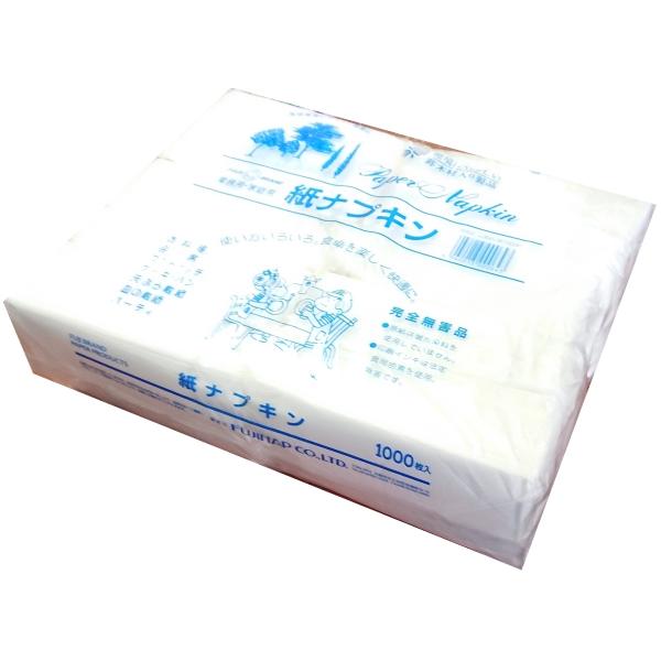 紙ナプキン　6つ折り　白無地　山型1000枚（100枚×10袋）　【完全無害品】・原子は蛍光染料を使用していません。・印刷インキは法定食用色素を使用。無害です。※環境にやさしい　非木材入り製品＜使用例＞お料理　会席・サンドイッチ・ケーキ・パ...