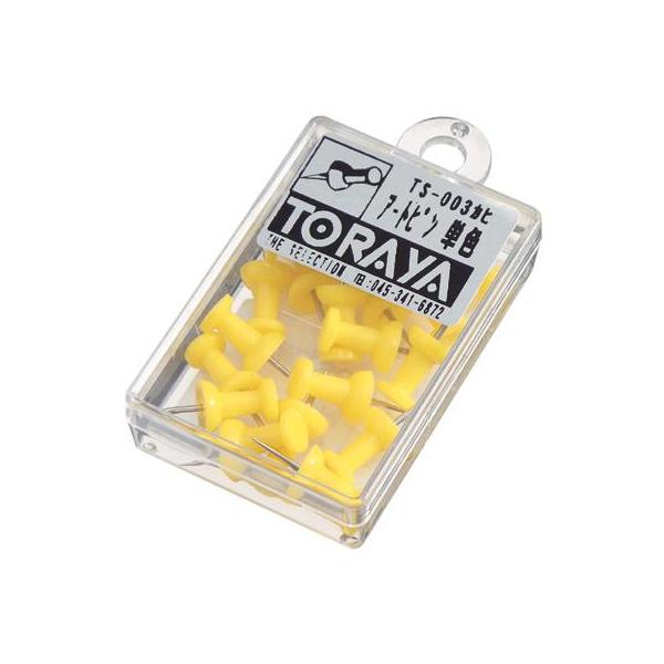トラヤ アートピン 黄色 18本TS-003カヒYE【仕様】● 色  ：黄色●全長：約25ｍｍ● 針  ：約11ｍｍ●入数：1パック（18本）クリックポスト商品は14個まで1個口です。宅配便配送はいくつでも1個口です。