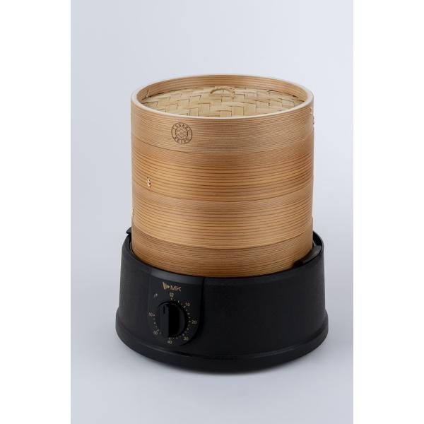 EM215K　EM-215K　EM215■スペック■●品番：EM-215K●電源：AC100V　50Hz/60Hz●定格消費電力：600W●タイマー時間：最大60分●外形寸法：幅254×奥273×高116 mm（せいろセット含まず）●質量：...