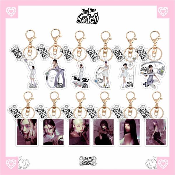 【タイプ】GAEUL-1/WONYOUNG-1/YUJIN-1/LIZ-1/LEESOO-1/REI-1/GAEUL-2/WONYOUNG-2/YUJIN-2/LIZ-2/LEESOO-2/REI-2【サイズ】約5-6cm【生地】合金+プラ...