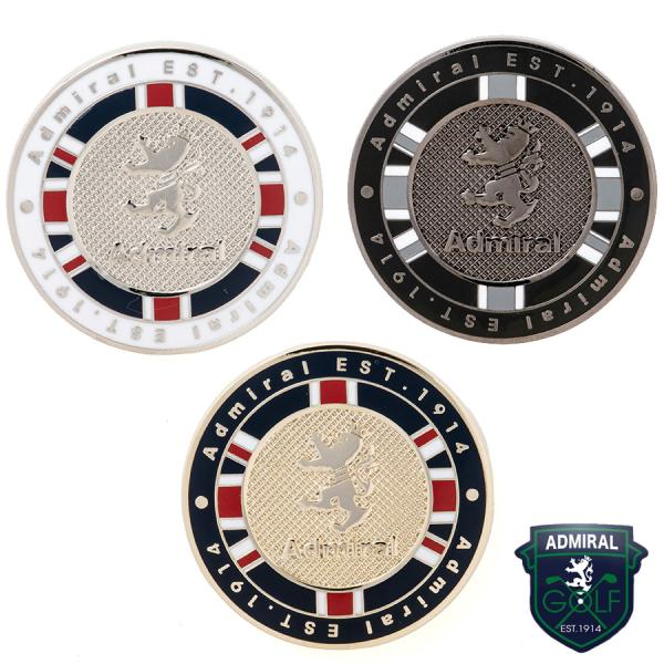 ■製品名：24SＢＭ■ブランド：アドミラル/ADMIRAL■型番：ADMG4AM3■サイズ：直径４３mm,２５mm■素材：メタル■備考：Admiralを象徴するランパントとユニオンジャックを使用した高級感漂うマーカー。大小２個のマーカーが一...