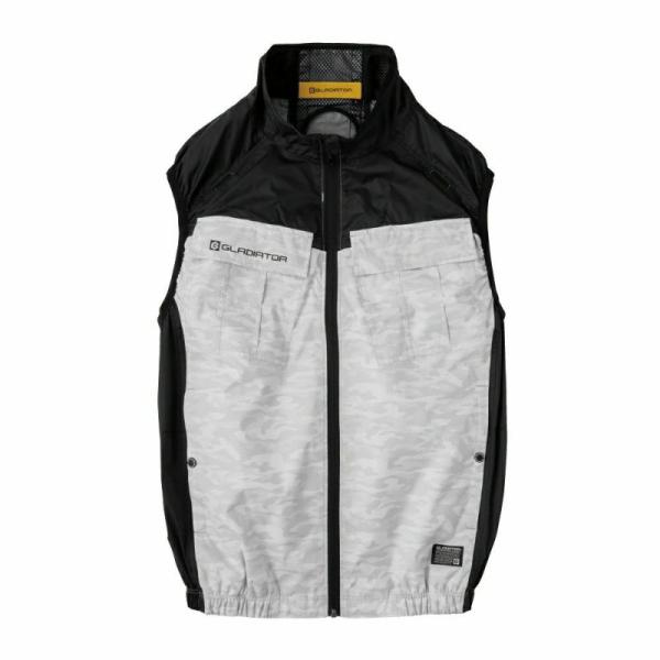 フルハーネス対応でハードな場面で頼れる空調ウェア!シート着座時にファンが邪魔にならないサイドファン仕様。【商品名】ボルトクール 日傘遮熱 ベスト(ペルチェ ネックホール付)【品番】G-4049【サイズ】XS/S/M/L/XL/XXL/3XL...