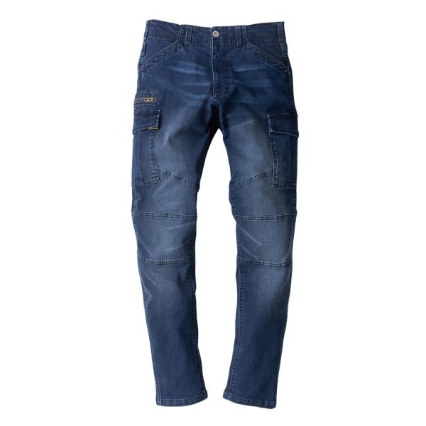 【商品名】 デニムストレッチカーゴパンツ【素材】アメイジングストレッチドライデニム【混率】綿80%,ポリエステ18%,ポリウレタン2%【カラー】31インディゴ / 51ライトインディゴ【サイズ】SS / S  / M / L / LL / ...