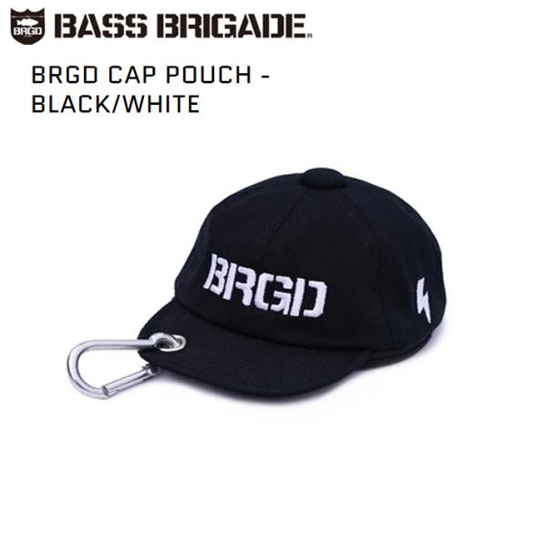 BASS BRIGADE　バスブリゲードBRGD CAP POUCH - BLACK/WHITEBASS BRIGADEのオリジナルキャップをモチーフに作られたキャップ型ポーチ。通常のキャップと同じ工程で作成されており、フロントのBRGDロ...