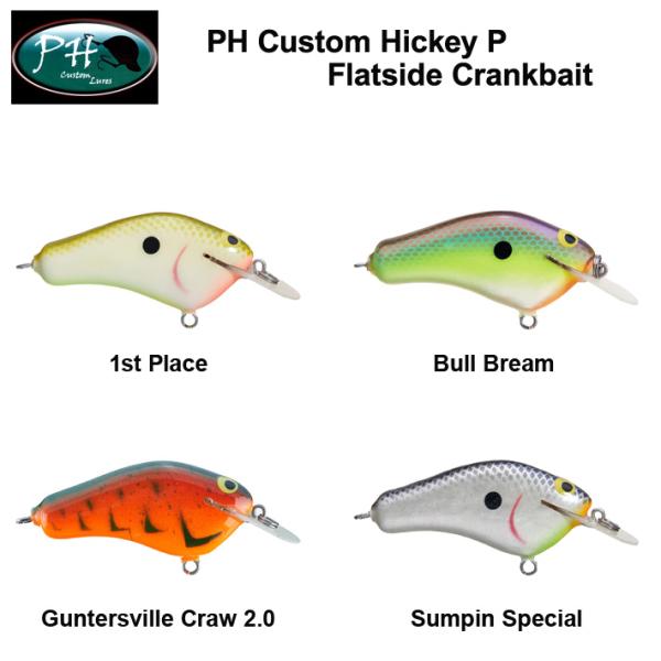 PH Custom Lures Hickey P PH カスタム ルアーズ ヒッキー P フラットサイドクランク　ハンドメイドルアー<br><br>全長6センチほど、扇型のサーキット ボード リップを持つバルサのフラ...