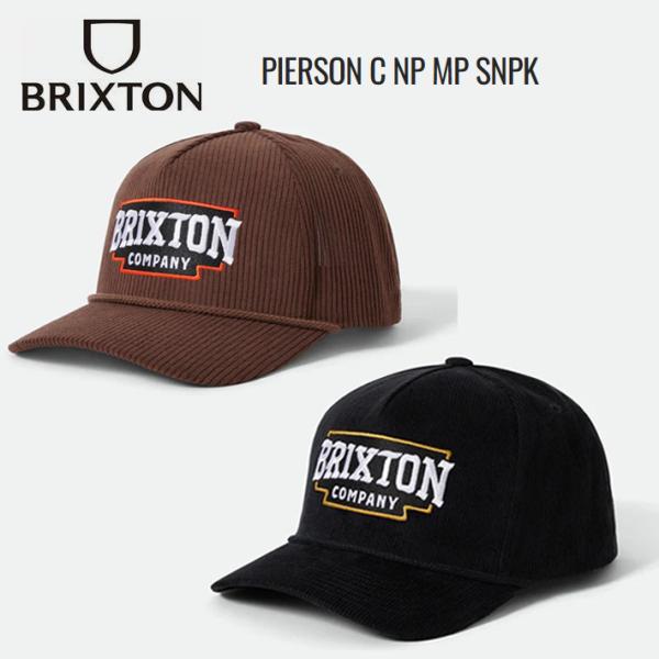 BRIXTON ブリクストンPIERSON C NP MP SNPKMP（ミディアムプロファイル）：癖の少ないベーシックな被り心地【DESIGN】クラシックな5パネルキャップをサステナブルにアップデートした、時代を超えた定番スタイルの5パネ...