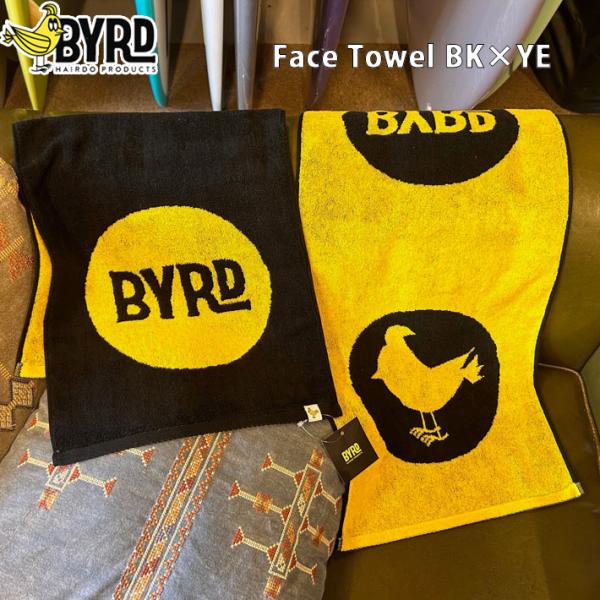 ■BYRDフェイスタオル BK×YEBYRD日本上陸10周年記念！数量限定プロダクト発売！アウトドアでも、おうちでも、毎日使いたくなるフェイスタオル。柔らかい素材で吸収力も抜群。