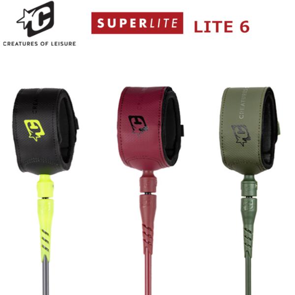 CREATURES OF LEISURE SUPERLITE LITE 6 (1.8mx5mm)クリエイチャー リーシュコード　スーパーライトライト6■SPEC■長さ：6'(180cm）■太さ：（5mm） ■wave size 2〜4fee...