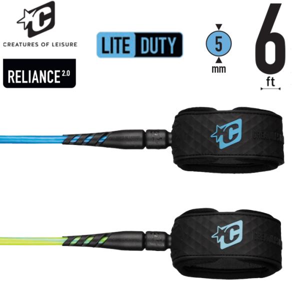 CREATURES OF LEISURE RELIANCE 2.0 Lite Duty  6ft  5mm leash リライアンス 2.0 ライト 6フィート (1.8mx5mm)もう迷わない。もう悩まない！シンプルで分かりやすいリーシュ...