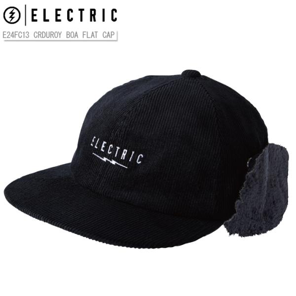 ELECTRIC エレクトリックCORDUROY BOA FLAT CAP E24FC13ELECTRICのアイコンが刺繍されたボア付きのコーデュロイCAP。サイドはスナップボタン付き