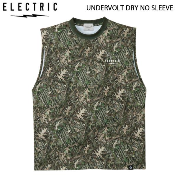 ELECTRIC エレクトリックUNDERVOLT DRY NO SLEEVE E26ST38C ノースリーブTREE CAMOカラーのノースリーブスポーツからタウンユースまで幅広く対応。UV CUT紫外線99%カット UPF50+QUIC...