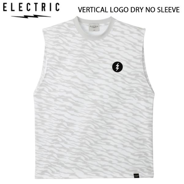 ELECTRIC エレクトリックVERTICAL LOGO DRY NO SLEEVE E26ST37C ノースリーブ白カモ柄のノースリーブスポーツからタウンユースまで幅広く対応。UV CUT紫外線99%カット UPF50+QUICK DR...
