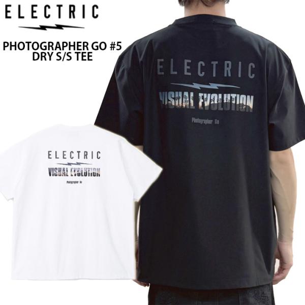 ELECTRIC エレクトリックPHOTOGRAPHER GO #5 DRY S/S TEE2colorsのロングTシャツELECTRICとPHOTOGRAPHER GOのコラボドライTシャツです。UV CUT紫外線99%カット UPF50...