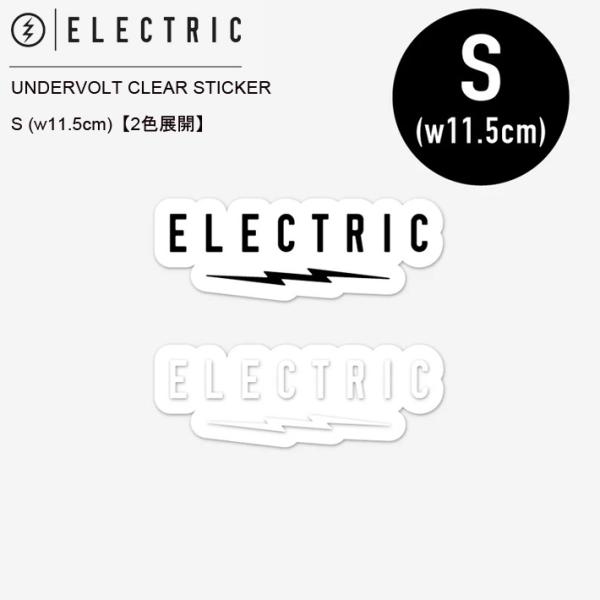 ELECTRIC エレクトリック ステッカーUNDERVOLT CLEAR STICKER- S (w11.5cm)【2色展開】S サイズのUNDERVOLT LOGOのステッカー(w11.5cm)ベースはクリアになります。屋外で使用するた...