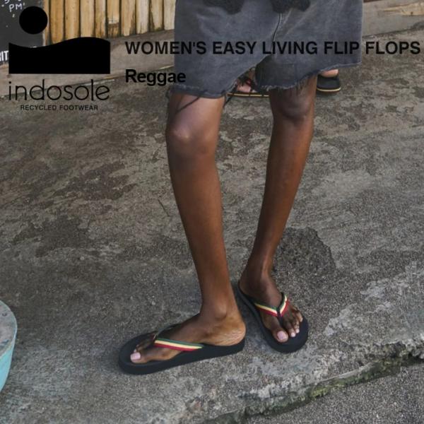 INDOSOLE / インドソール<br>Women's Easy Living Flip Flops -Reggae- 快適さを足元から。 Easy Living Flip Flop  毎日の装いからアドベンチャーまで対応。1...