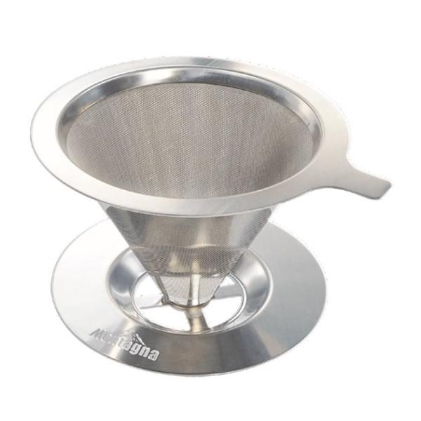 ご覧いただきありがとうございます。Montagna モンターナ 2重構造ステンレスメッシュ採用 フィルターレスドリッパーペーパーフィルター不要のドリッパーです。自宅はもちろん、オフィスやアウトドアでも本格的な淹れたてコーヒーを堪能できます。...