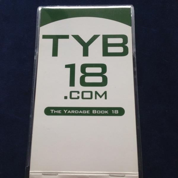 透明なヤーデージブックカバー（各色)です。・ＴＹＢ１８にぴったりサイズ・上下フラップがついています。    （雨からヤーデージブックを守ります）