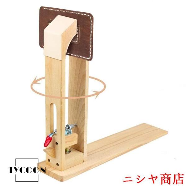 【用途】楽に手をおろせる理想的な高さ43ｃｍで手縫いや刺繍がグッと楽になります。 手縫い作業のとき、革をはさむ道具です。両手を解放し、便利に縫います【材質】天然木材（ブナ木材）、研磨処理を施しており、表面がすべすべで、手触りがよい.手触りの...