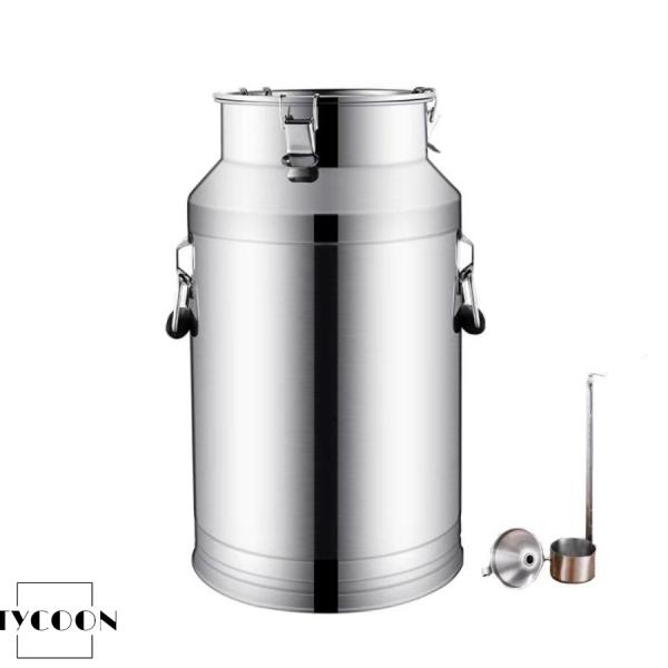 【さまざまな容量】14?35Lのミルクやワインをトートするためにバケツが必要な場合、これはあなたが使用できる完璧なステンレス鋼になります。サイズが大きいので、あらゆる種類のもの、特に液体食品を保管するのに適しています【素材】ミルクタンクはス...