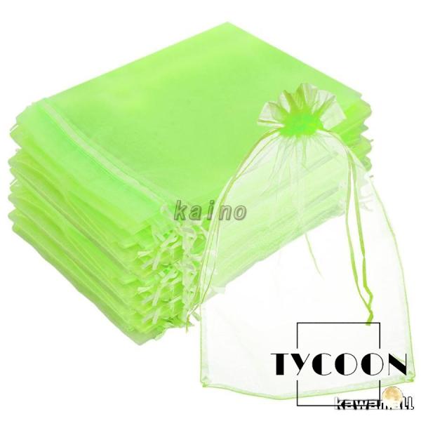 商品仕様：果物袋100枚セット　素材：ナイロン サイズ：横約10cm×縦約15cm カラー：リーフグリーン高品質の素材：果樹袋はオーガンジー素材を採用し、耐腐食性に優れ、破れにくいです。メッシュ袋のため、光透過性も通気性も良く、果物の発育と...