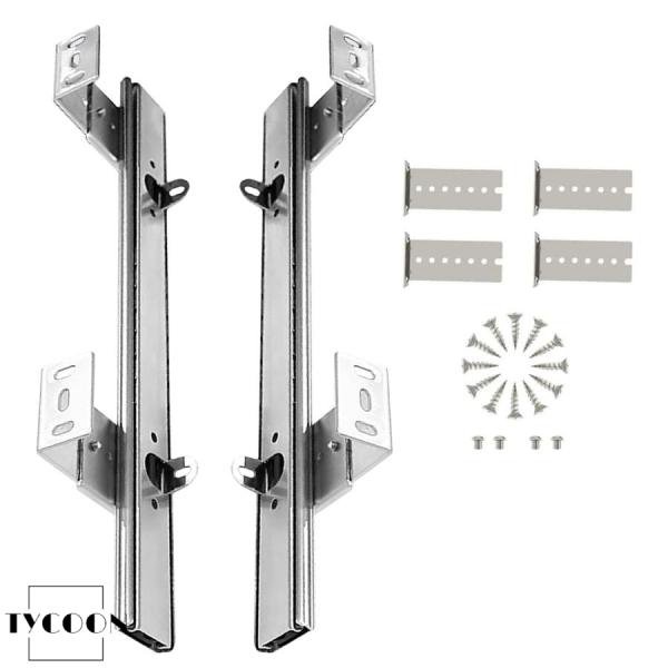 ?全金属レール：厚さ1.5 mmの冷間圧延鋼金属、表面亜鉛めっき、防錆、耐摩耗、安定性が強く、荷重能力が強く、安定して揺れない。1対あたりの荷重力は60 kgである。?ボールガイド：ボールベアリング、二列ソリッドボールベアリング、静かで柔軟...