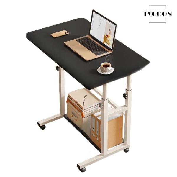 【移植性と互換性】ポータブルラップトップデスク、小さく、絶妙です：環境保護密度ボード、非常に便利な旅行、材料のように折り畳むことができます。【60?90cm高さ調整可能】テーブルの高さは60?90cmまでの間で調節が可能です。【安定性に優れ...