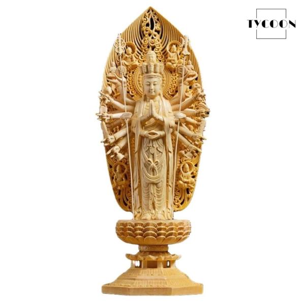 ★製品の材質はひのき(ひのき)/仏像?千手観音に豪?な?りが同時に収?できる仏?での形。手作業で測って誤差あり(1センチ以内)/専用化粧箱に入れて配送。★子供の守護・厄除けのお守りとして、また、おもしろいのインテリアとしては日常生活の中で存...