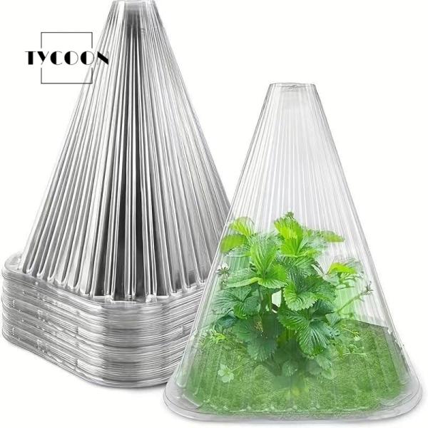 【素材】:植物 霜よけは安全なプラスチック製で、安全に使用でき、耐久性があり頑丈で、壊れにくく、耐候性があり、何シーズンも再利用できます。各ベルジャーは高さ 22 cm、直径 19 cm で、植物を十分にカバーします【保護】:植物保護カバー...