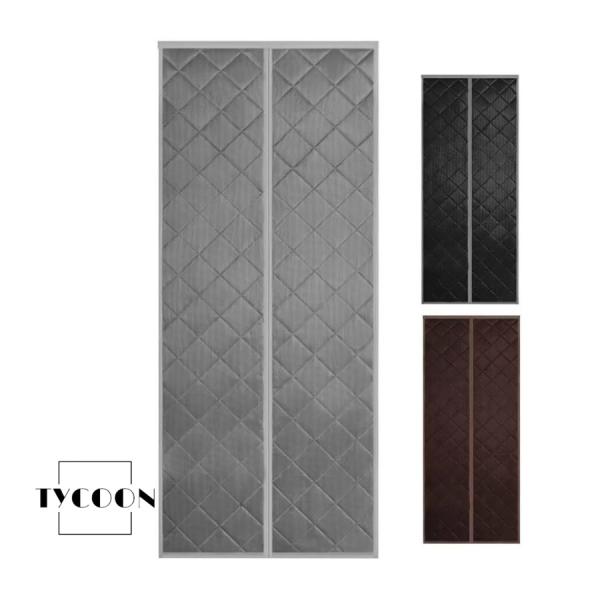 ??【サイズ】 :幅70cm*丈190cm 【セット内容】：断熱カーテン1枚+マジックテープ1本 　【素材】：オックスフォード生地+綿+磁気ストリップ 断熱ドアカーテンは耐候性オックスフォード生地で作られており、風、雨、ほこりを防ぐのに効果...