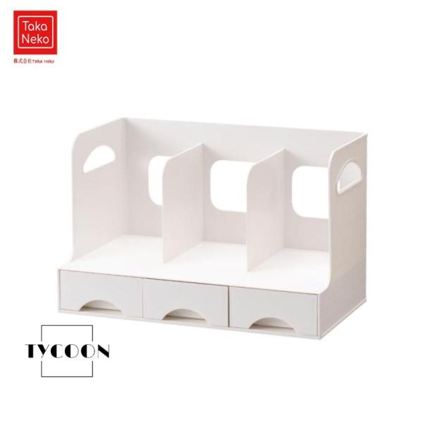 【大容量で机上スッキリ】 ブックスタンドと小物収納が一体化した設計で、教科書・ノート・文房具などをまとめて整理可能。限られたデスクスペースを限に活用し、学習や仕事環境を効率化します。【仕切りで自由にレイアウト】 差し込み不要の本立てと可動式...