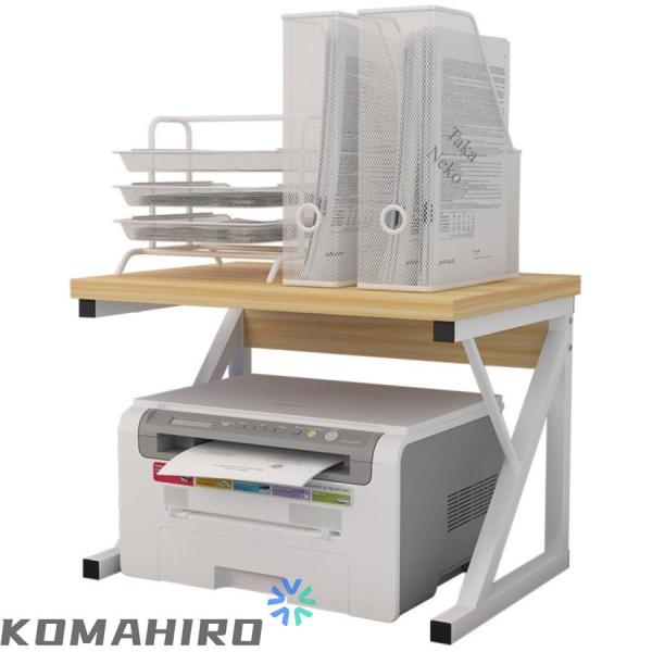 プリンター台 机上台 デスク プリンターラック組立品 木製 大容量 耐荷重30kg 複合機使用可 移動便利 収納 袖机 オフィス 家庭用 研究室 キチン ブラック