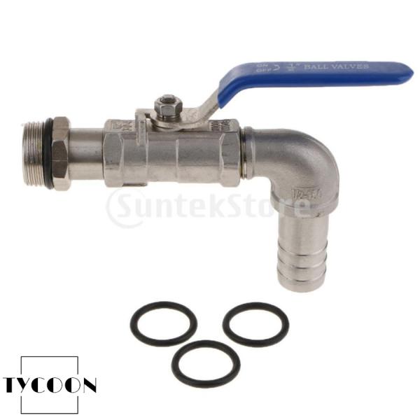 ドラム缶 バルブ 200Lドラム缶コック 304ステンレス オイルバレル フィーダー 20mm