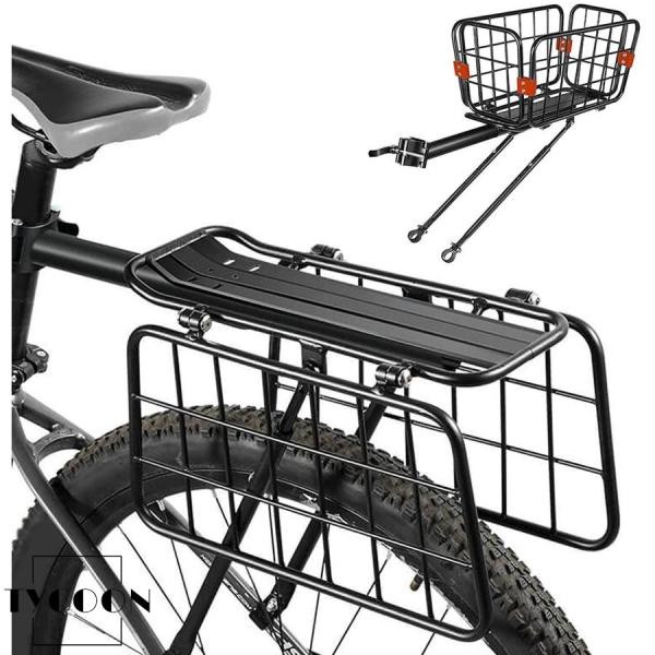 【大容量】日帰り旅行にちょうどいい容量で、必要なラックバスケットは約18Lで、買い物や食料品の買い物に十分です。【優れたデザイン】取り外し可能なバスケット、多機能統合デザイン。このラックにはバスケットを収納でき、取り外し可能なガードプレート...