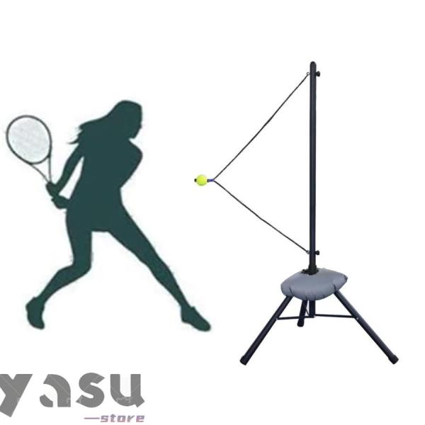 【テニス練習器具の素材】テニス練習器具厚みのある鋼管で作られており、変形せず、押し出しに耐性があります。 鉄製のトライアングルサポート接続により、堅さと耐久性が向上します。高温スプレーつや消し表面、傷防止、錆び防止、長期間のテニススイングト...