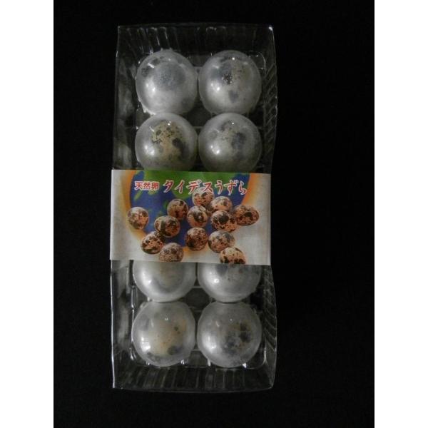 タイデスの餌と水で育ったうずらの卵です。