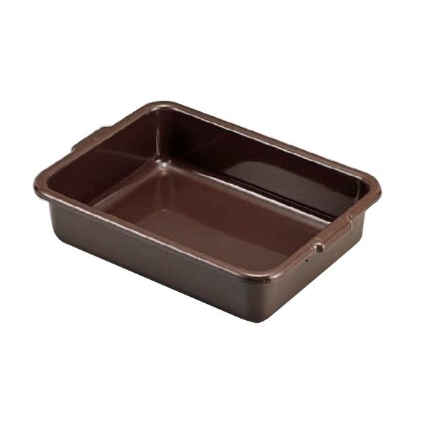 〔 特長 〕◆食器の運搬、回収、片付けに便利です◆丈夫で衝撃に強い商品です◆用途に合わせて色々な使い方ができます〔 仕様 〕◇材質：ＡＢＳ樹脂製◇色：ダークブラウン◇耐熱温度：92℃◇サイズ　外寸：550×395×H130mm　内寸：478...